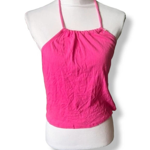 Victoria's Secret | Tops | Vintage 9s Victorias Secret Hot Pink Halter ...